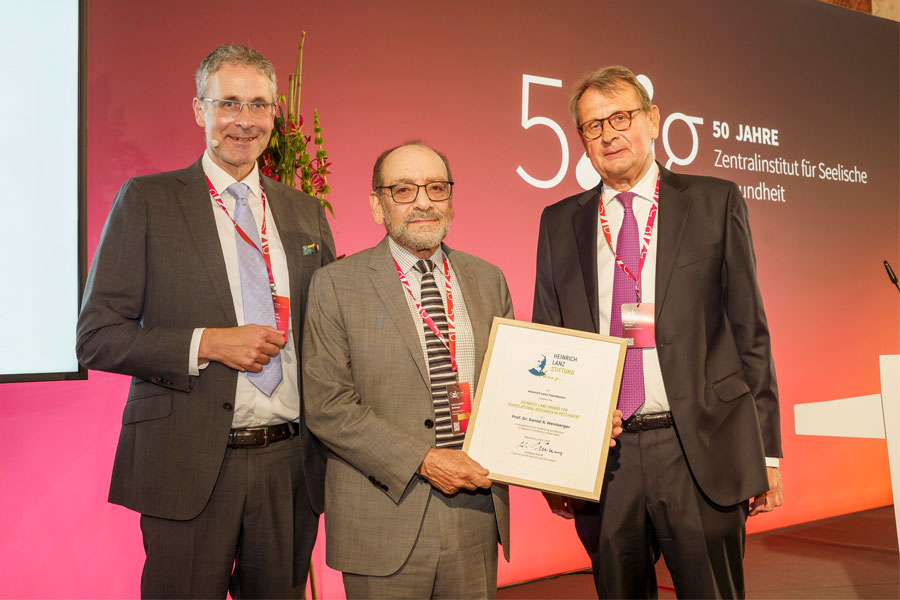 Daniel R. Weinberger receives the Heinrich Lanz Prize for Translational Research in Psychiatry ...